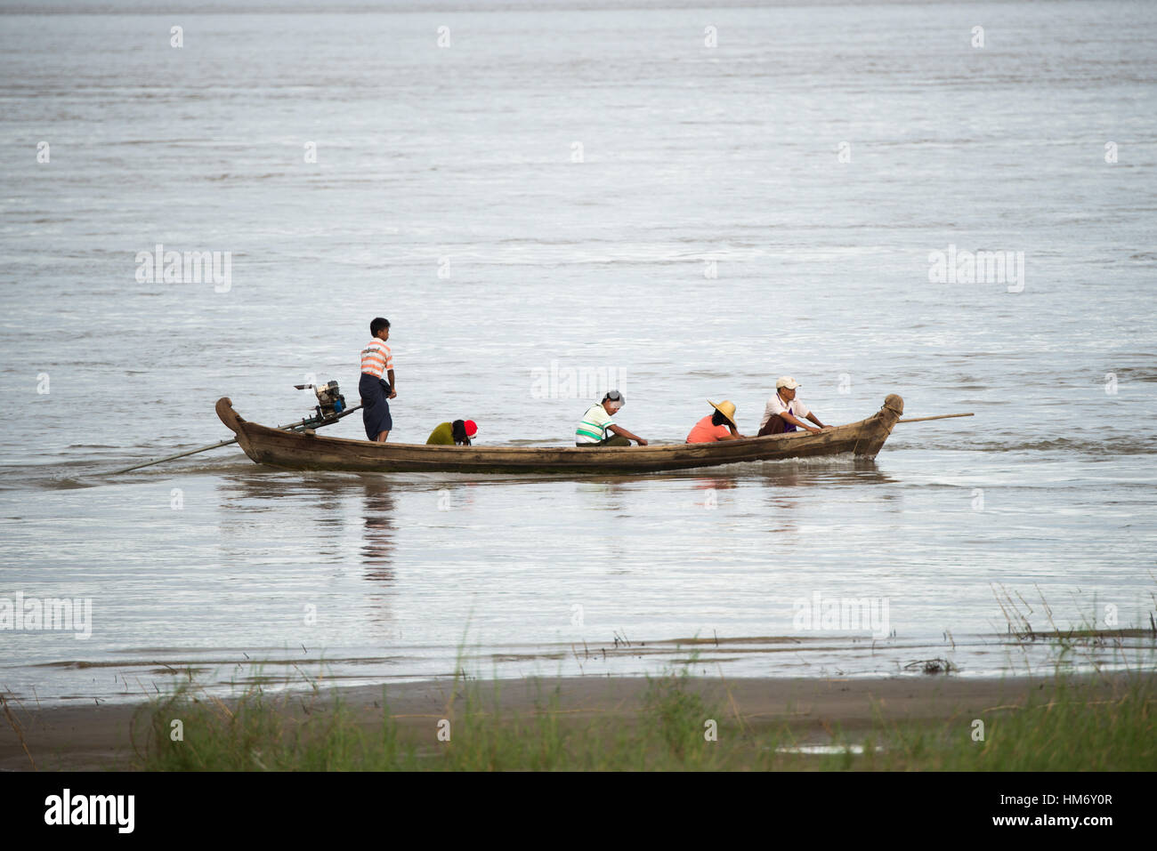 BAGAN, Myanmar (Burma) - The Ayeyarwaddy River (or Irrawaddy River) is ...