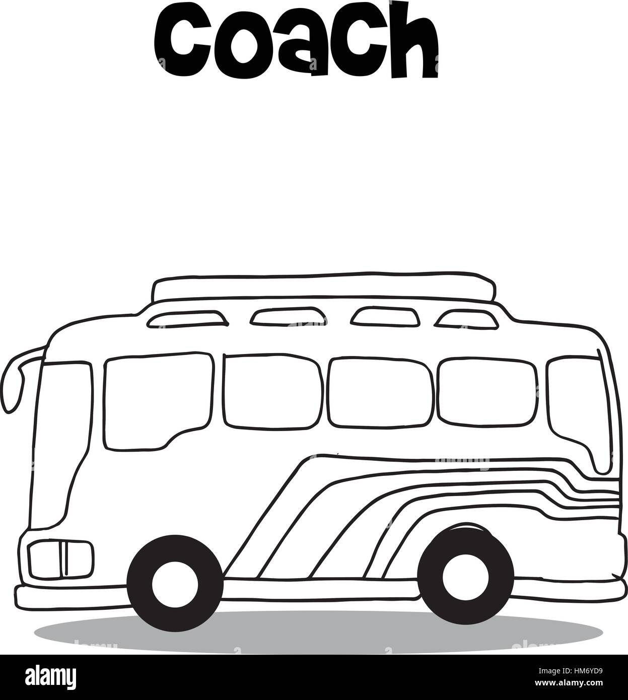 Coach bus of vector art Stock Vector Image & Art - Alamy