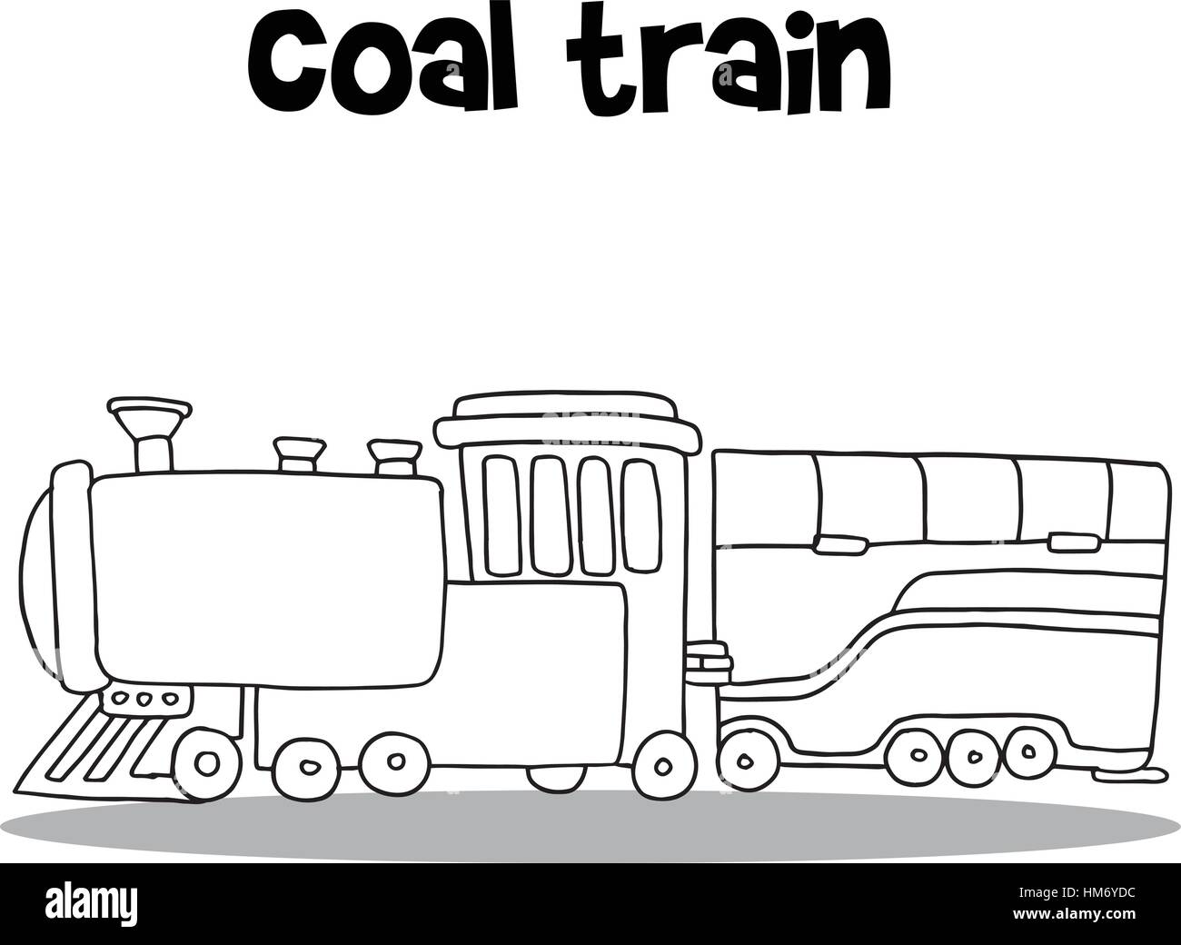 The coal train Stock Vector Images - Alamy