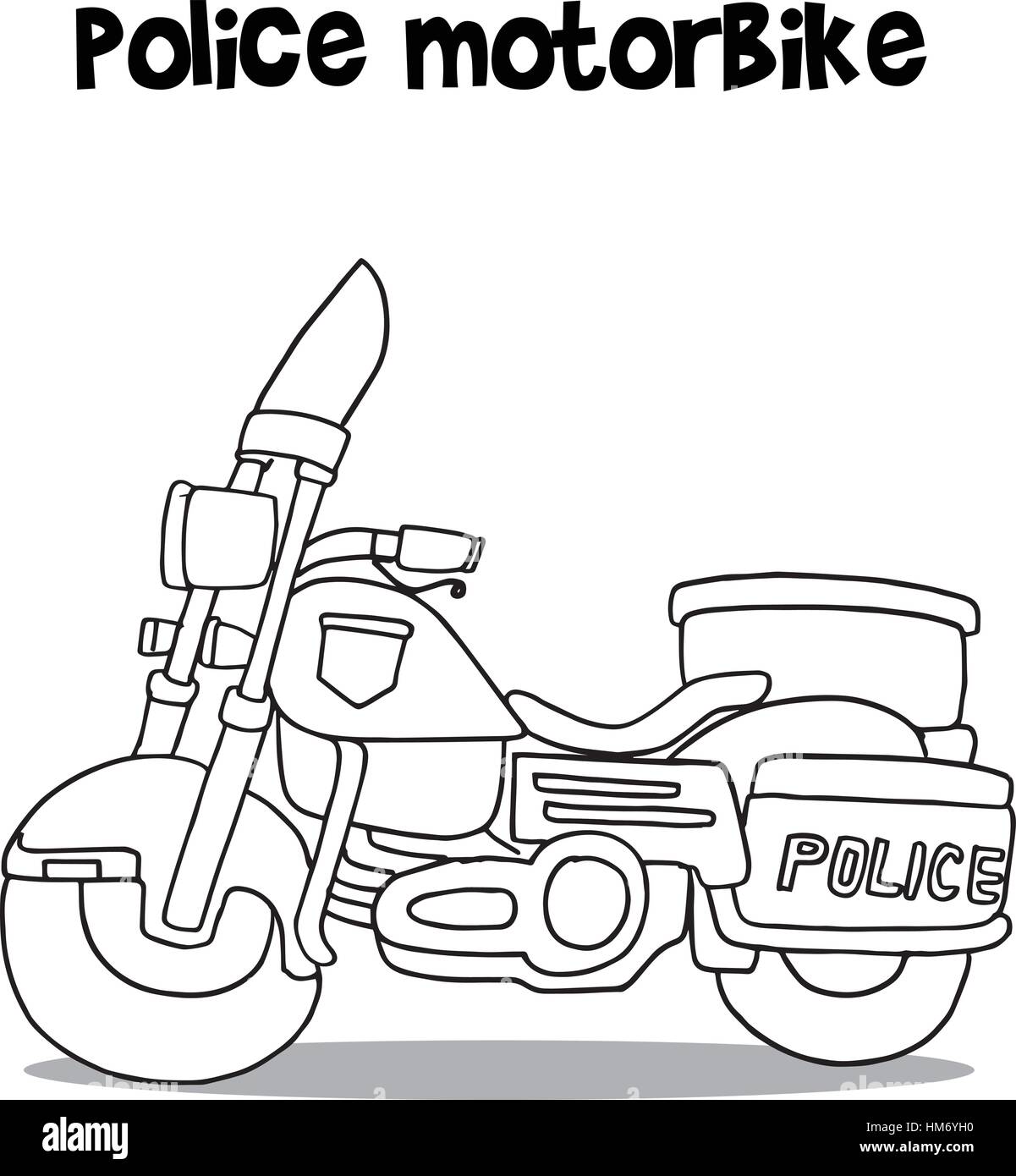 Police bike patrol Stock Vector Images - Alamy