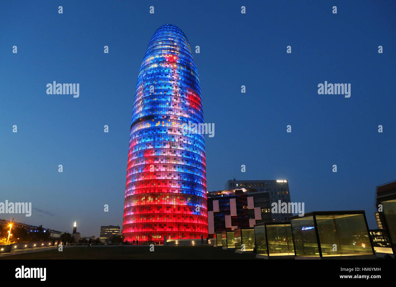 Torre agbar hi-res stock photography and images - Alamy