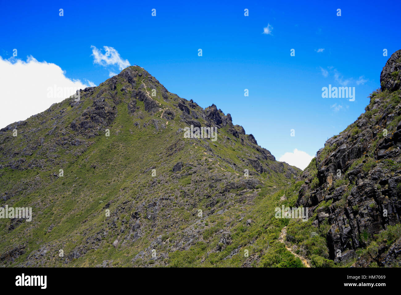 Summit of Mount Chirripó, Costa Rica's highest mountain at 3820m ...