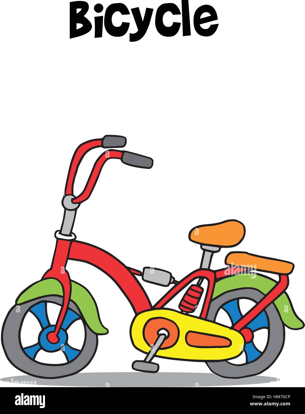 Bicycle cartoon vector art illustration Stock Vector Image & Art - Alamy