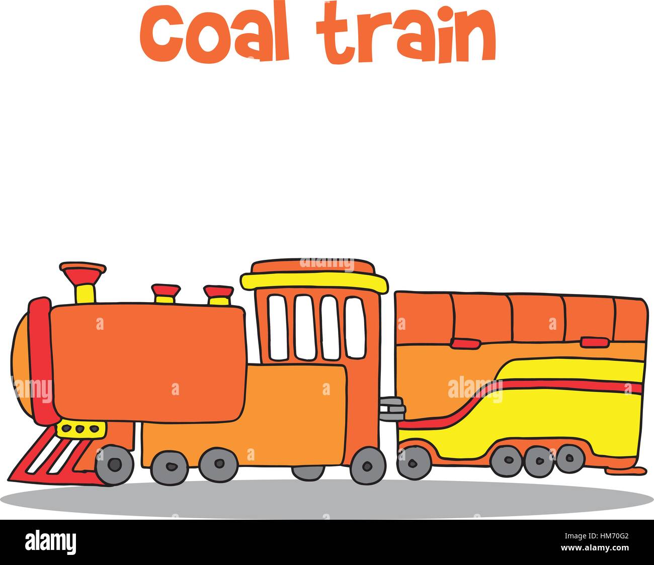 The coal train Stock Vector Images - Alamy