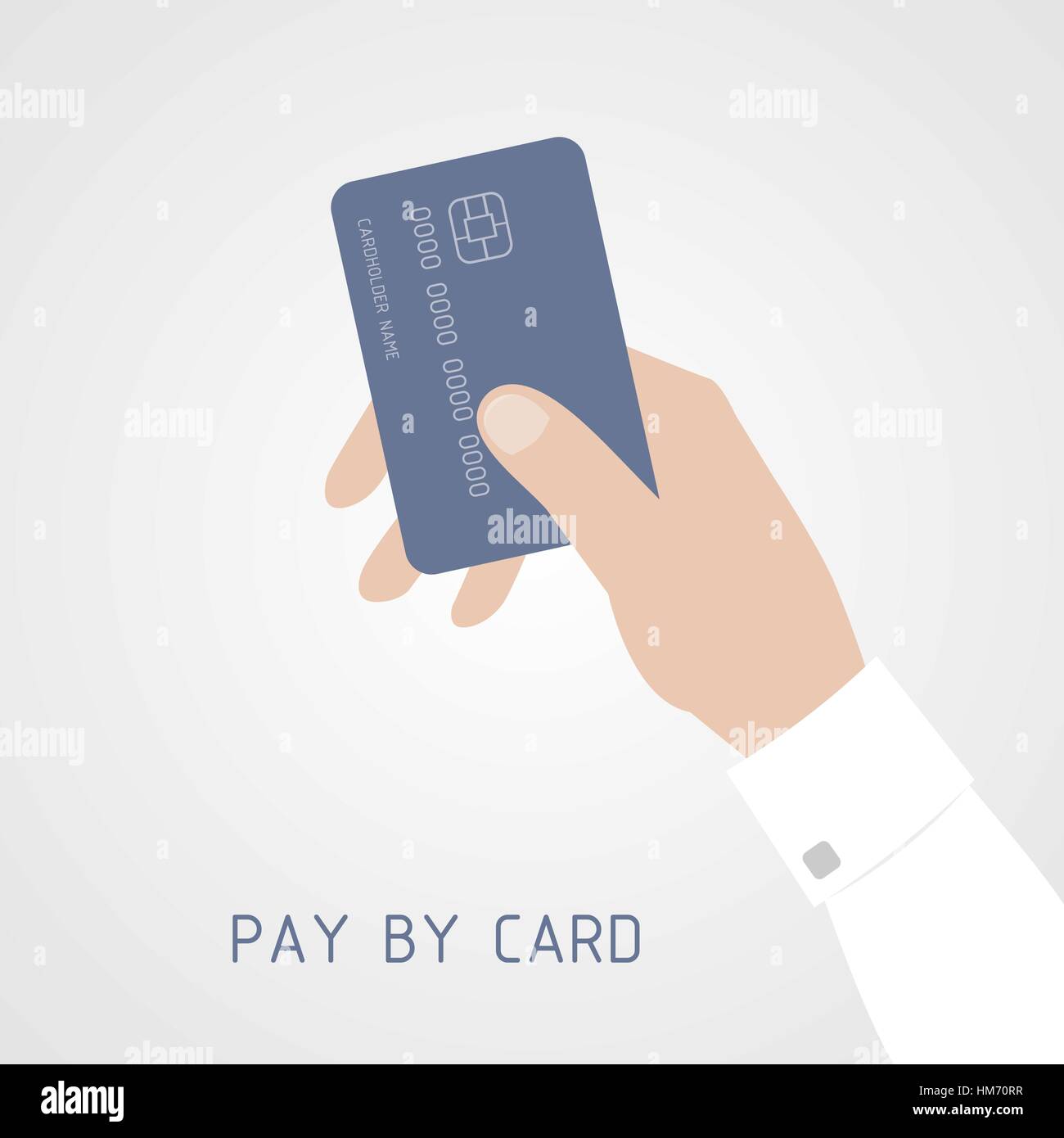 Hand holding debit card Stock Vector Images - Alamy