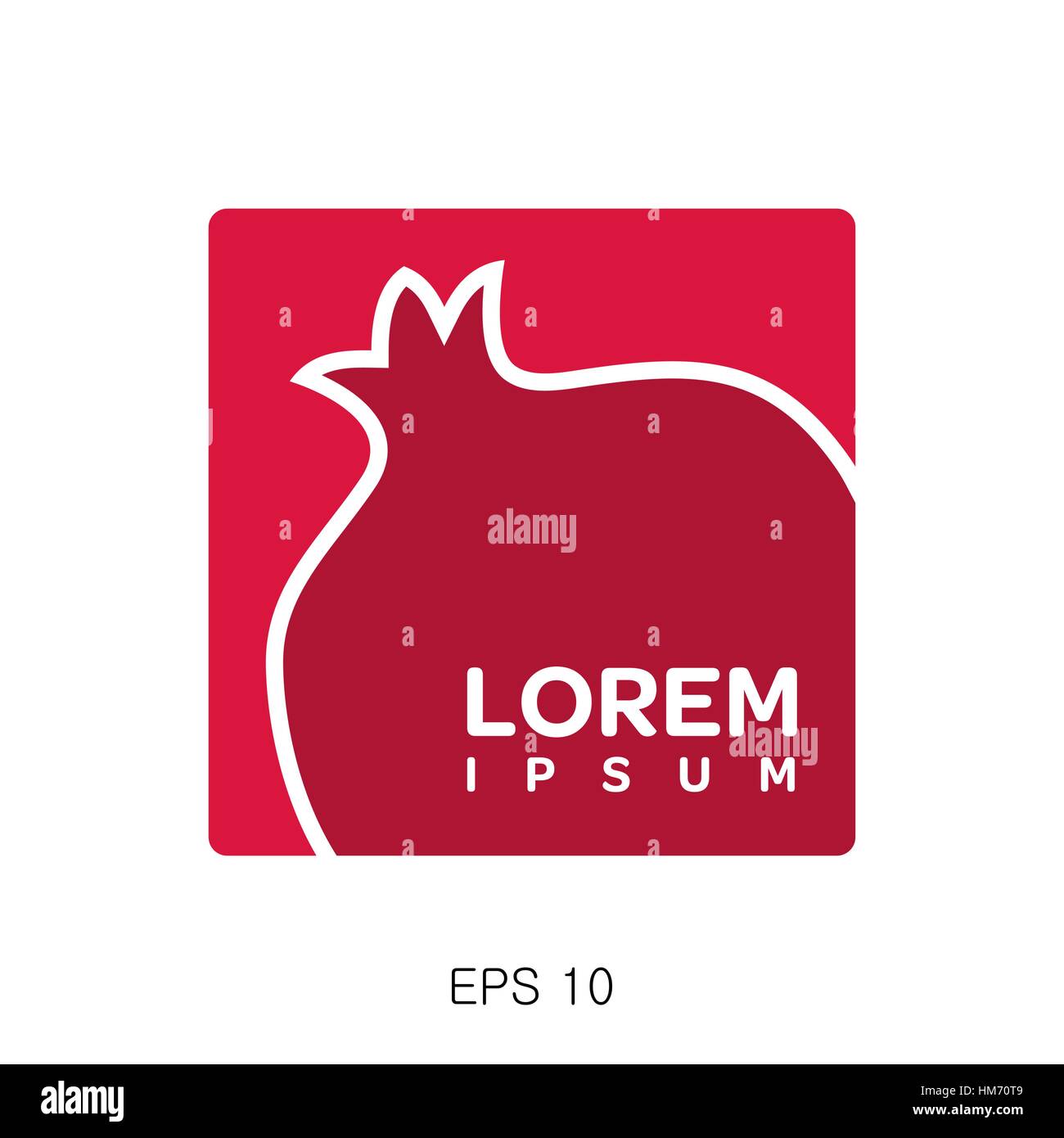 Farm logo vector illustration Cut Out Stock Images & Pictures - Alamy