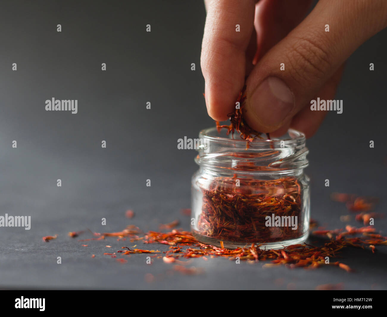Indian food spices cooking hand hi-res stock photography and images - Alamy