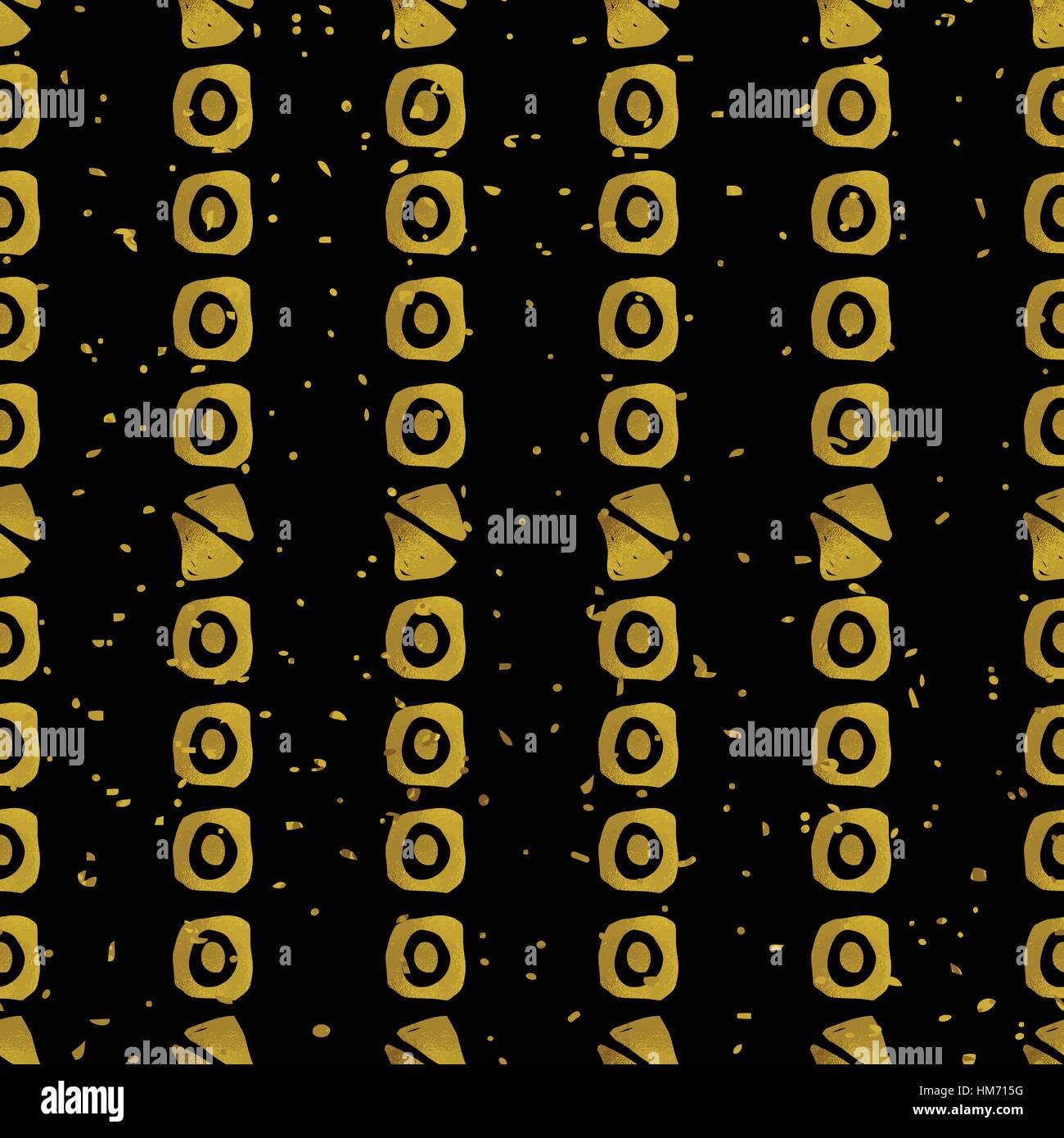 Geometric black and gold seamless pattern Stock Vector Image & Art - Alamy