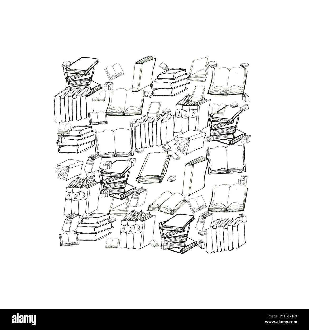 Book doodle illustration Stock Vector Image & Art - Alamy