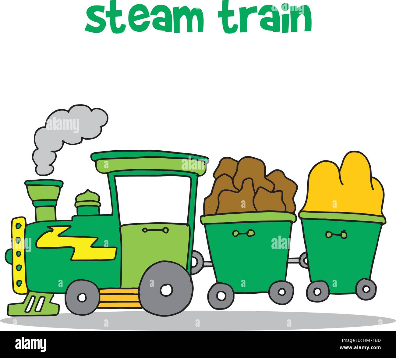 Steam train cartoon design vector hi-res stock photography and images ...