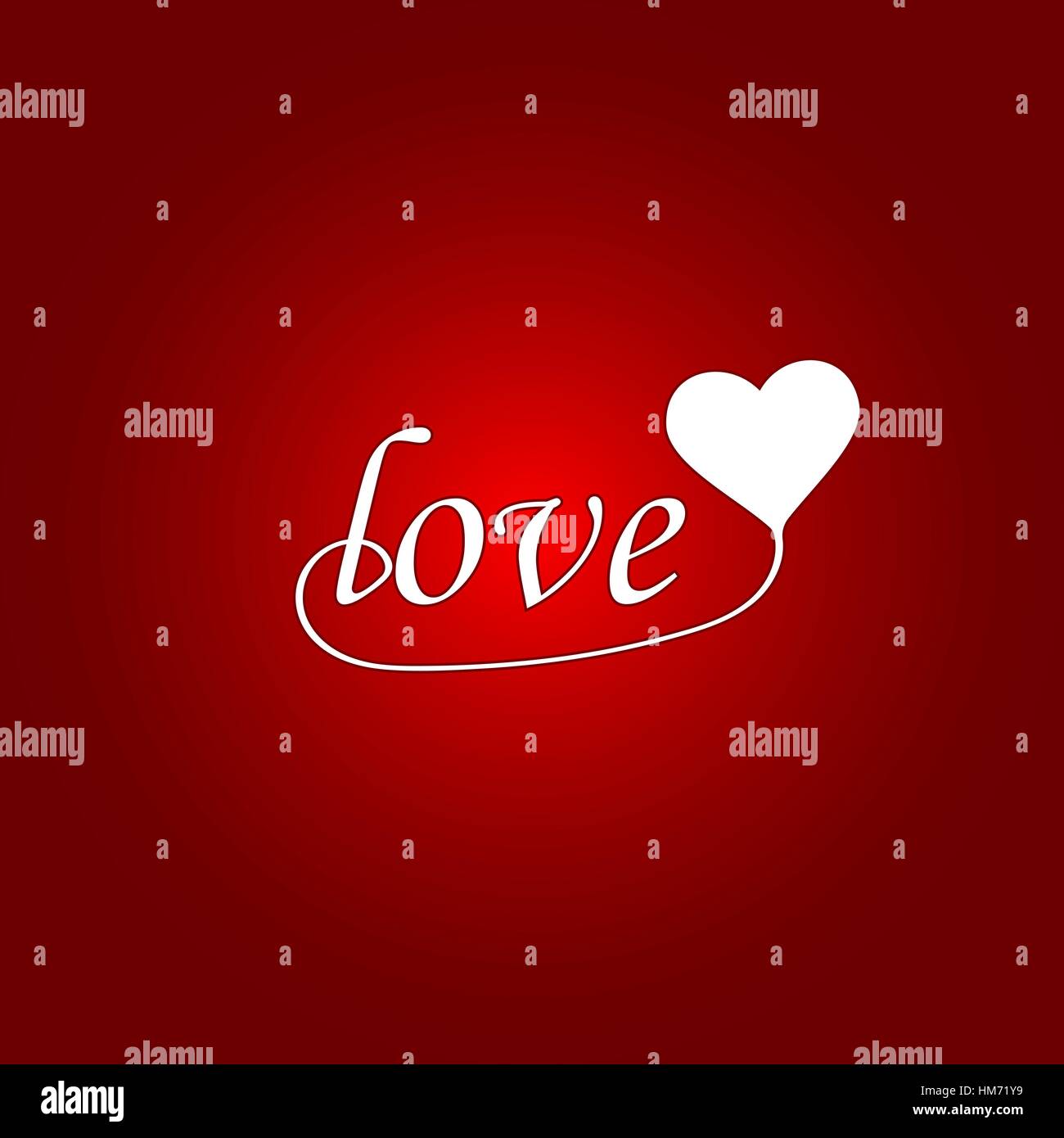 Love hand drawn poster. Hand drawing vector art. Ink illustration ...