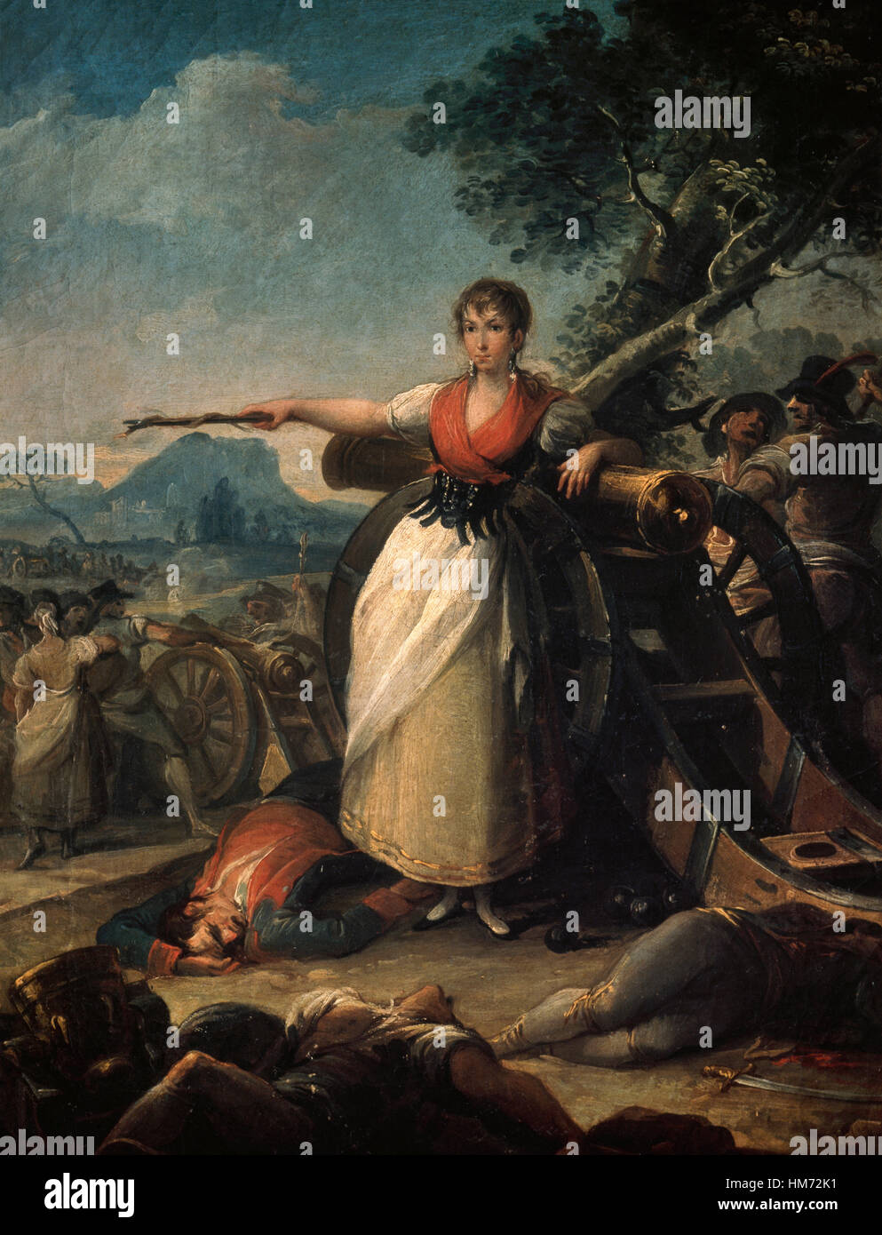 Agustine of Aragon (Agustina de Aragon) (1786-1857). Spanish heroine ...