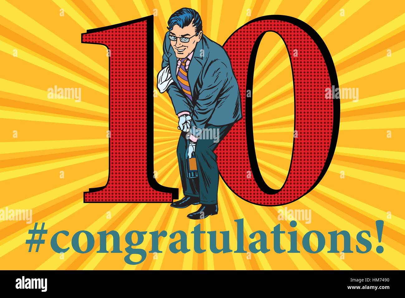 Number 10 party Stock Vector Images - Alamy