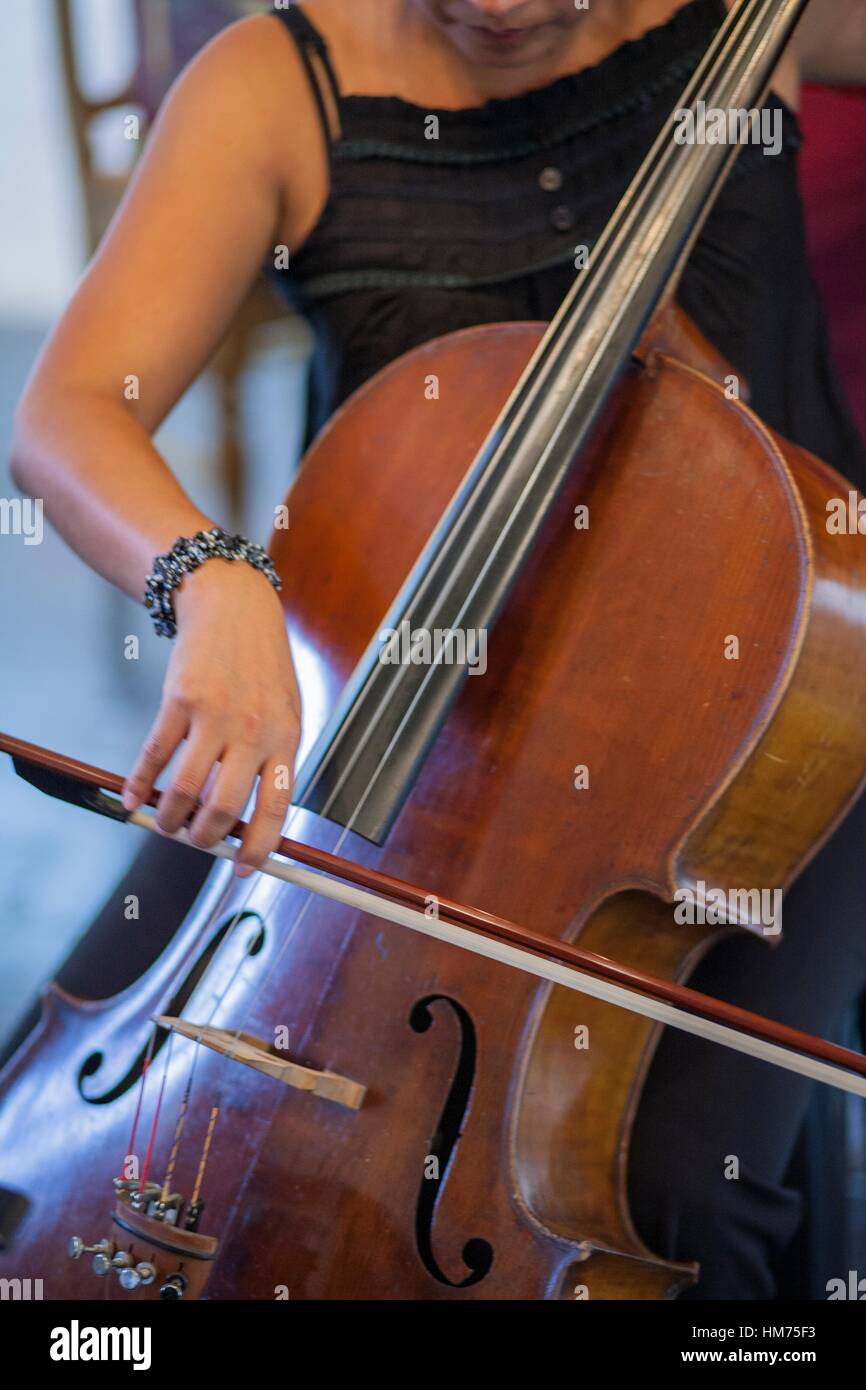Cellist woman hi-res stock photography and images - Alamy
