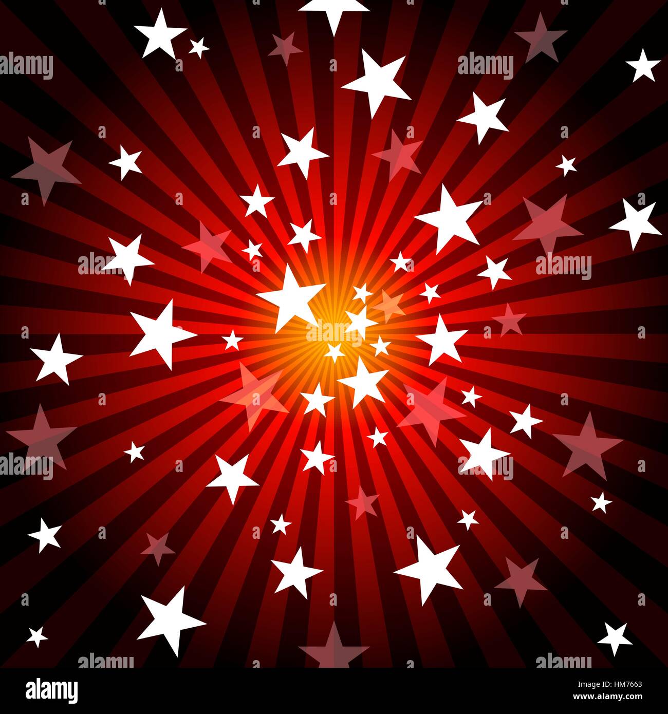 Sun Rays And Stars Stock Vector Image & Art - Alamy