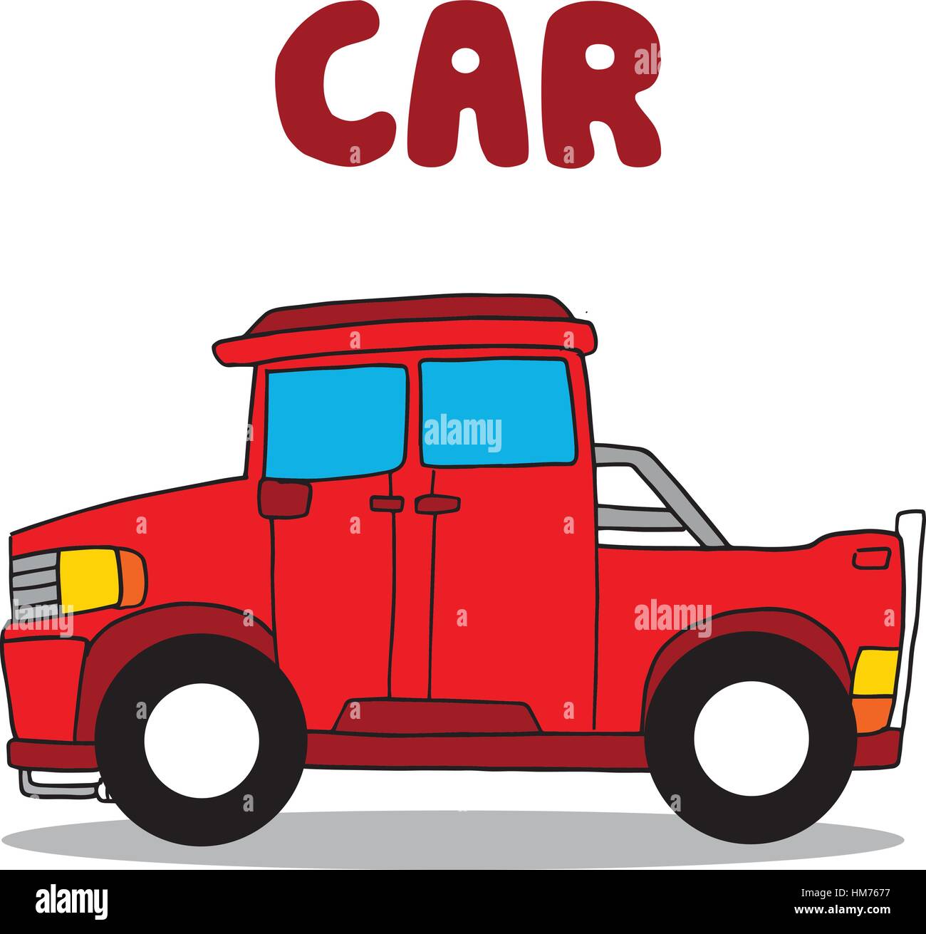 Transportation of red car collection Stock Vector Image & Art - Alamy