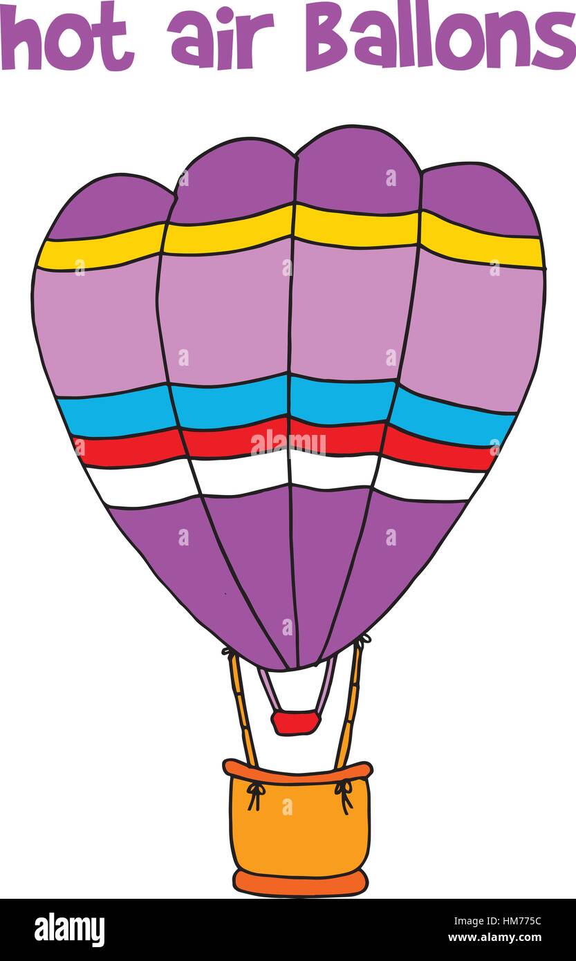 Cartoon of hot air balloon Stock Vector Image & Art - Alamy