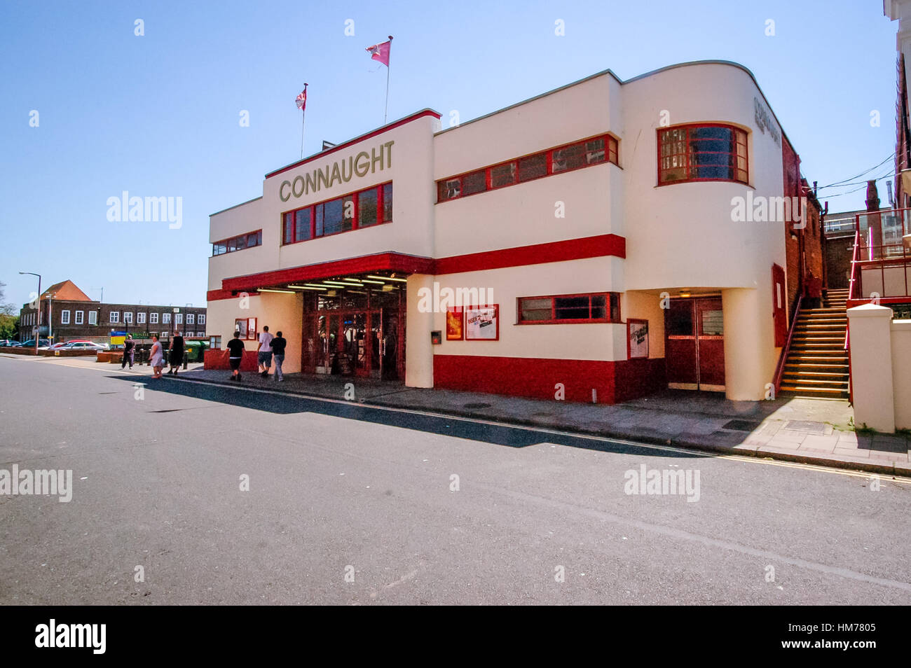 The art-deco Connaught Theatre in Worthing Stock Photo - Alamy