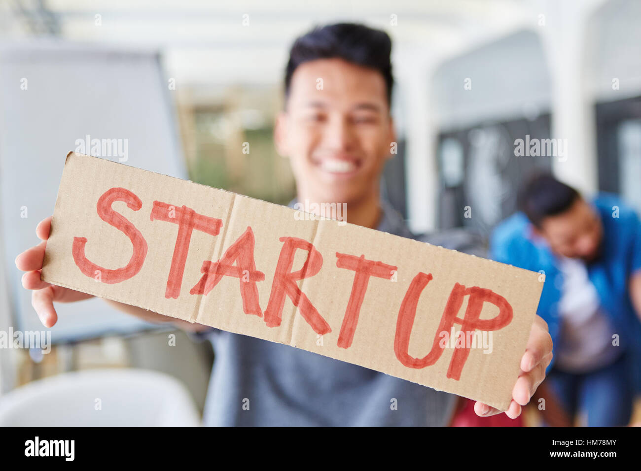 Man holds sign people hi-res stock photography and images - Alamy