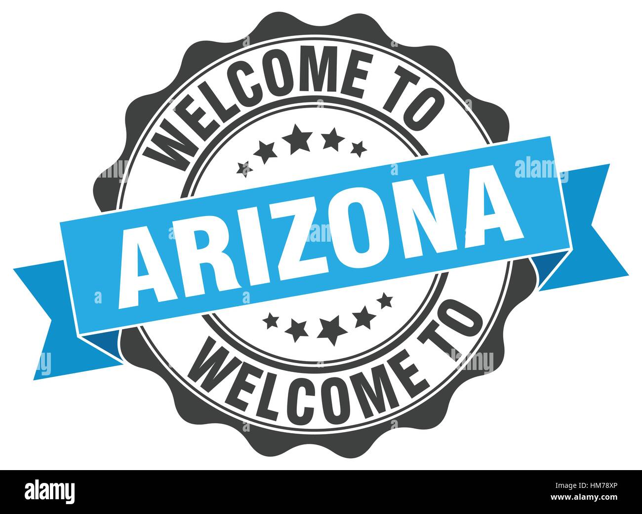 Arizona round ribbon seal Stock Vector Image & Art - Alamy