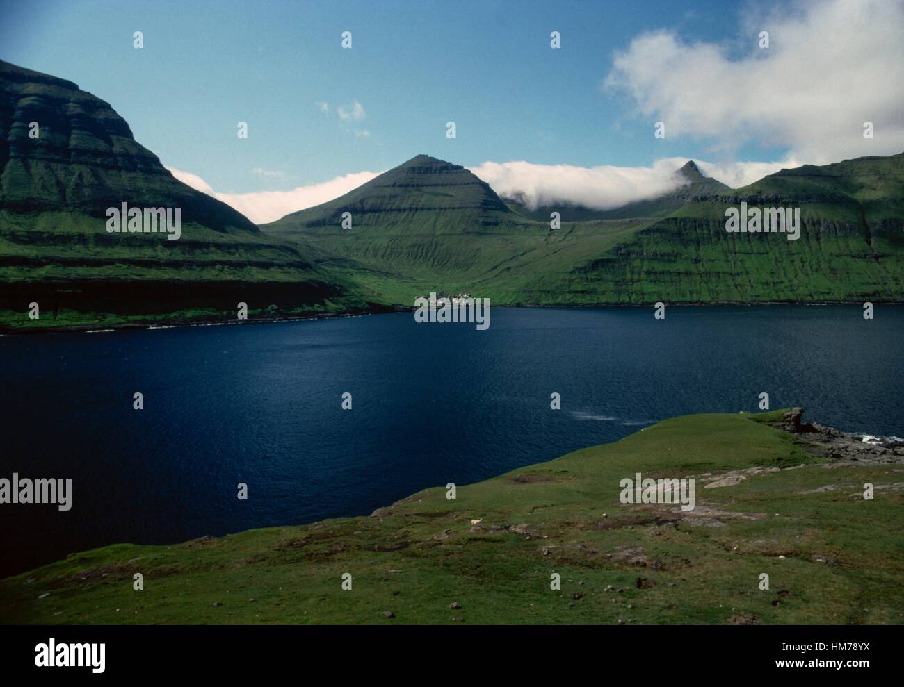 View of Eysturoy island, Norwegian Sea, Faroe islands, Denmark Stock ...
