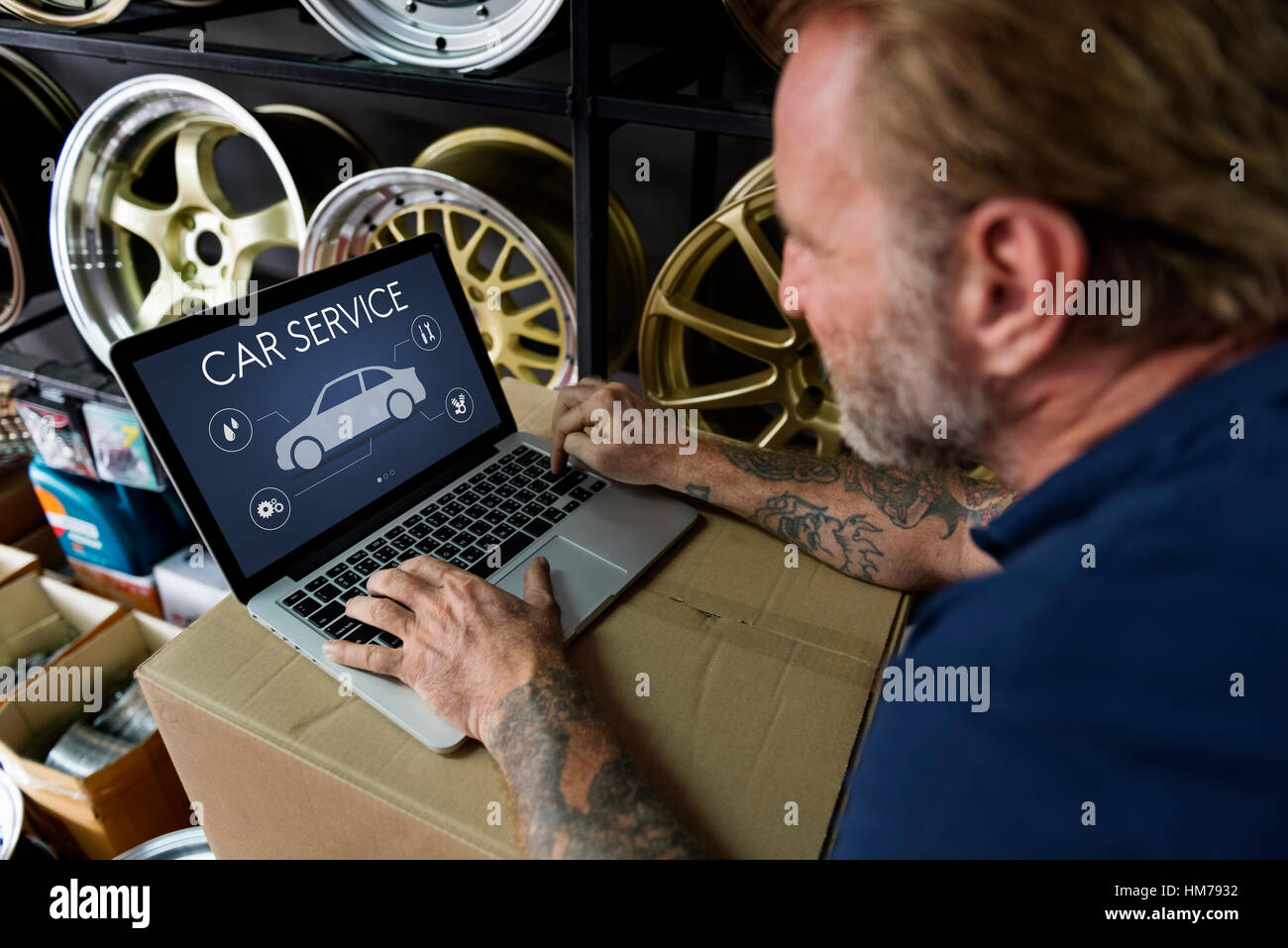 Car Service Repairment Help Concept Stock Photo - Alamy