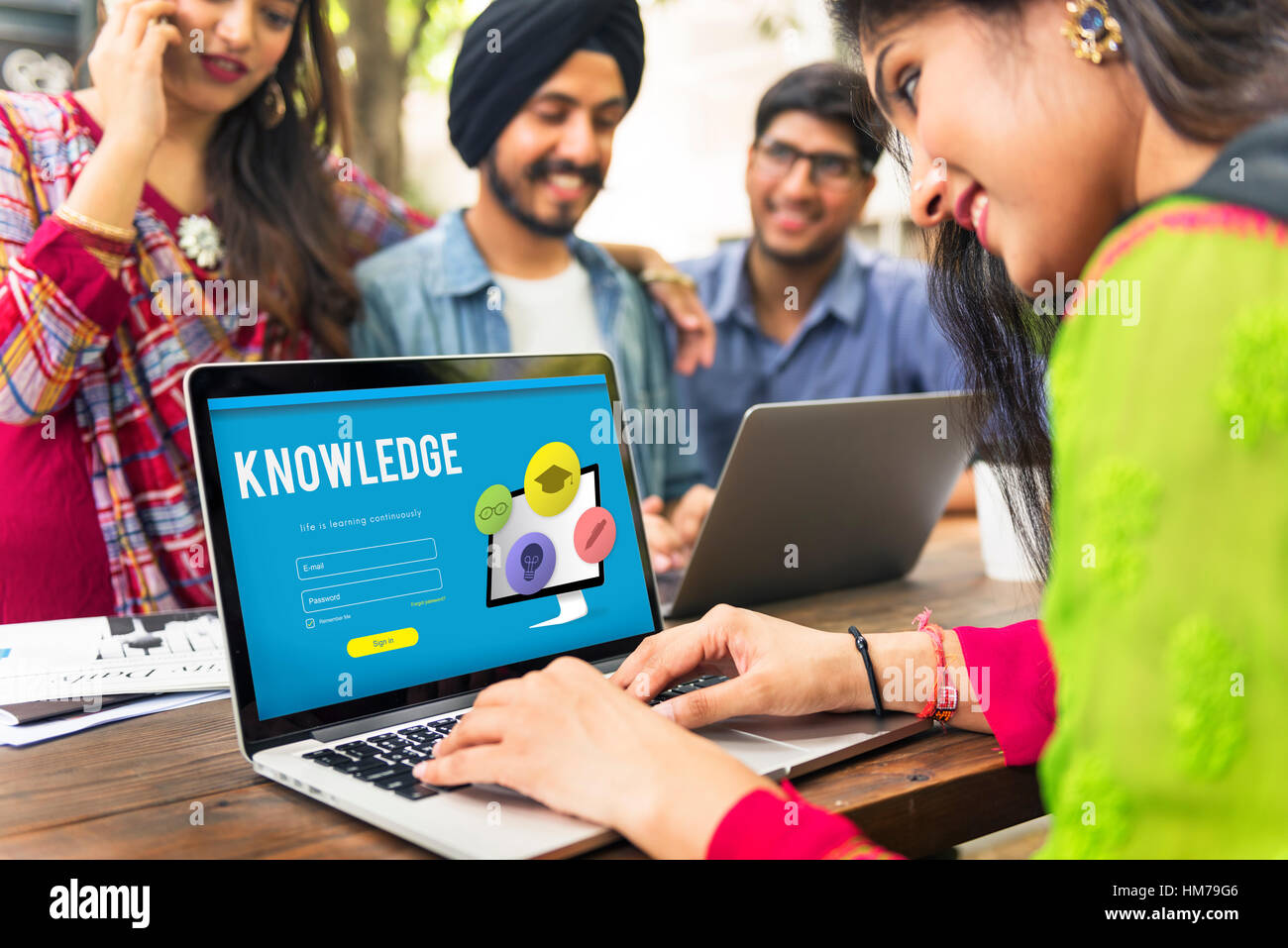 Training Study Knowledge E-learning Concept Stock Photo - Alamy