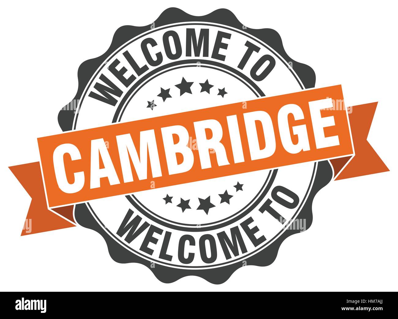 Cambridge and welcome sign Cut Out Stock Images & Pictures - Alamy