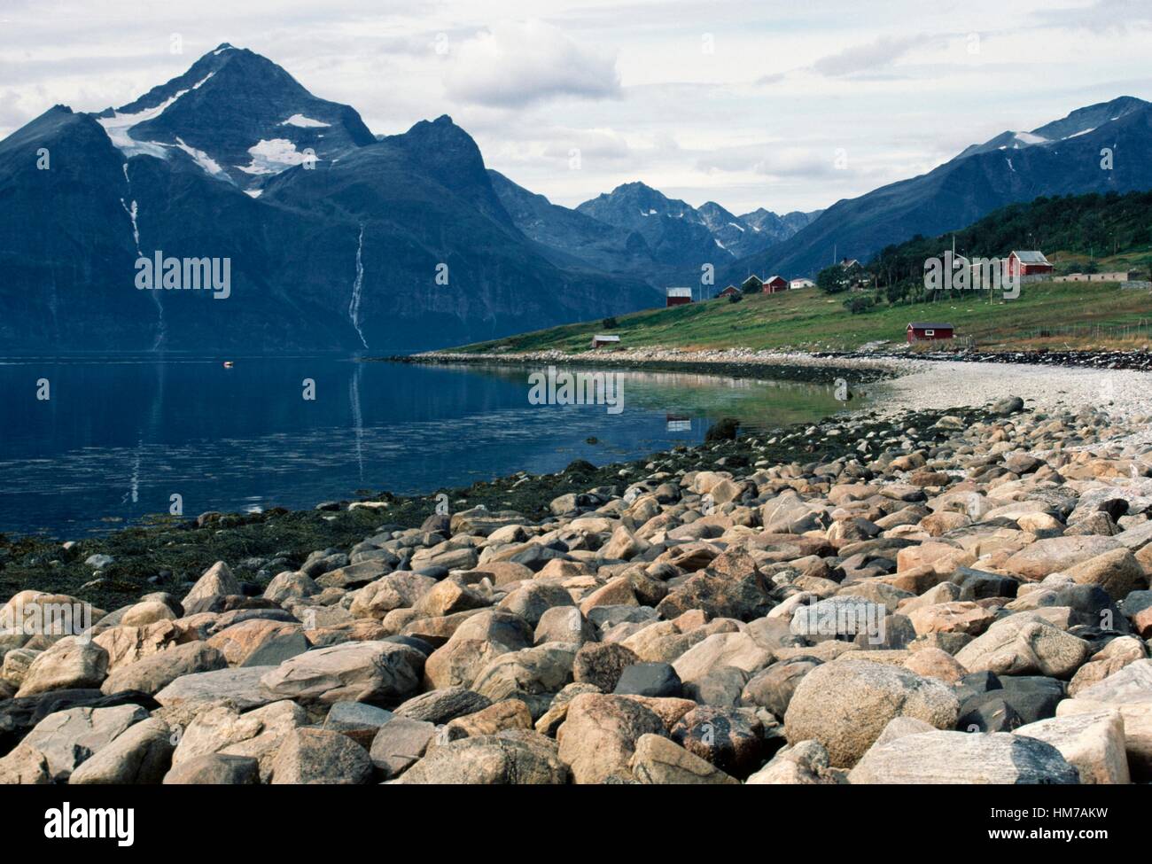 View of Lyngenfjord fjord, Nord-Norge, Norway Stock Photo - Alamy