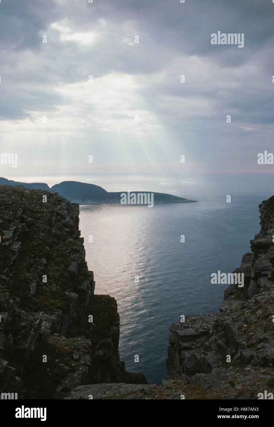 Knivskjellodden point, Nord-Norge, Norway Stock Photo - Alamy