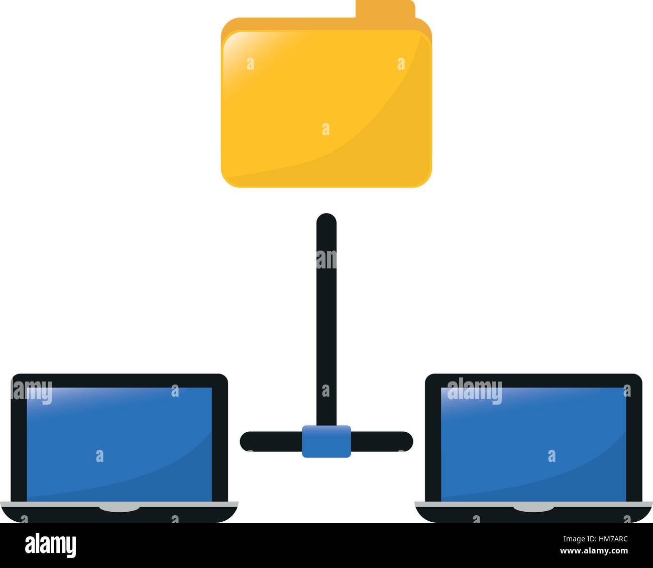 Shared documents data center related, vector illustration Stock Vector ...