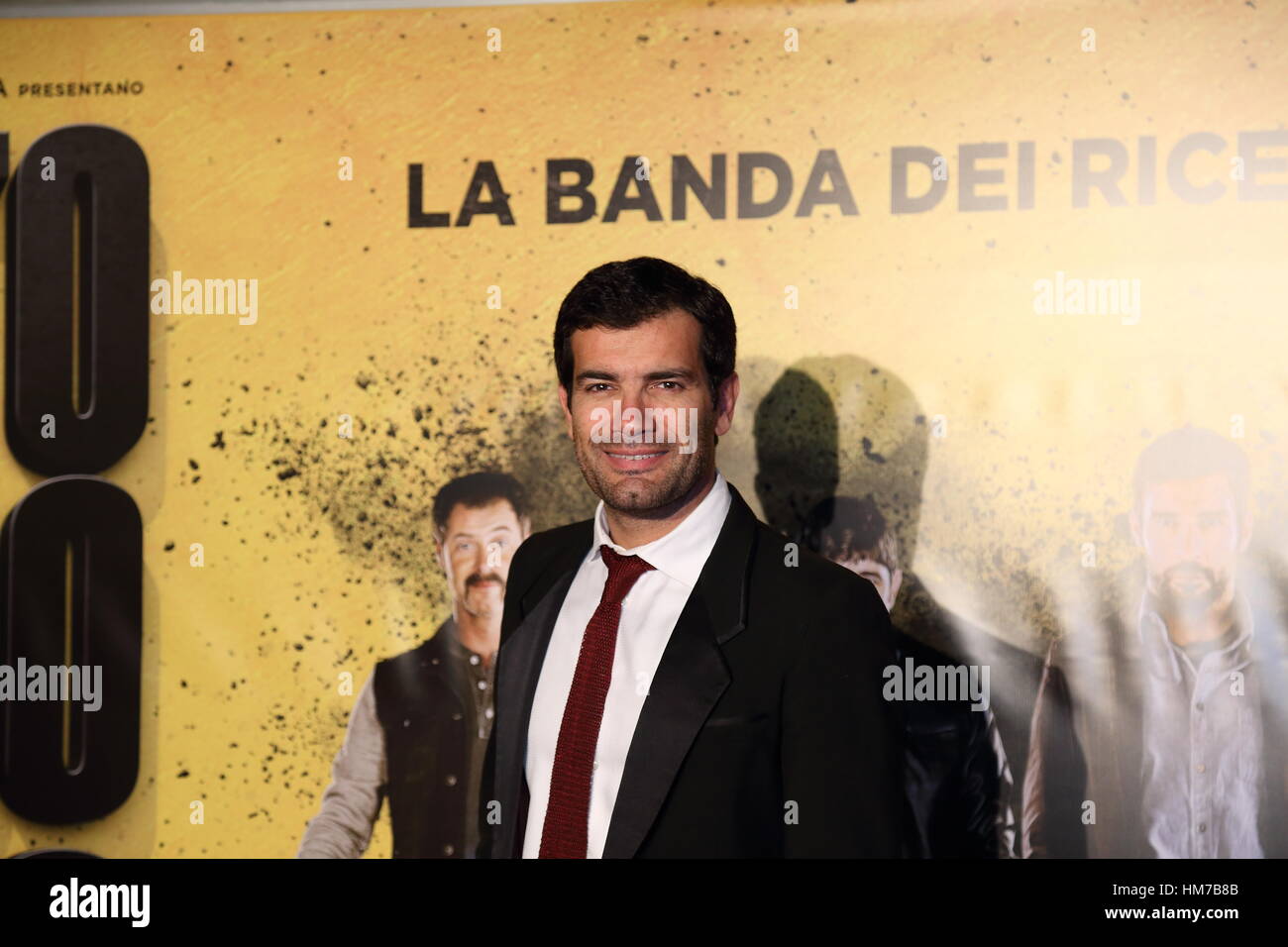 Rome, Italy. 31st Jan, 2017. Italian actor Marco Bonini during premiere ...