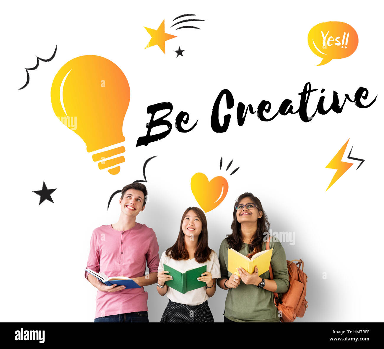 Inspiration Creative Ideas Brainstorming Concept Stock Photo - Alamy