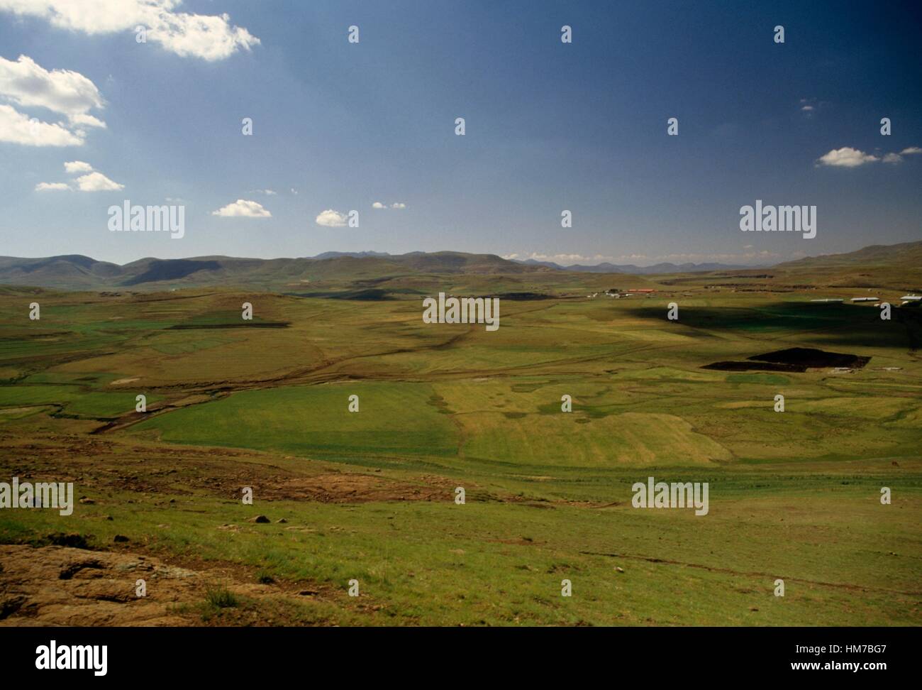 View of Semonkong Plateau, Maseru District, Lesotho Stock Photo - Alamy