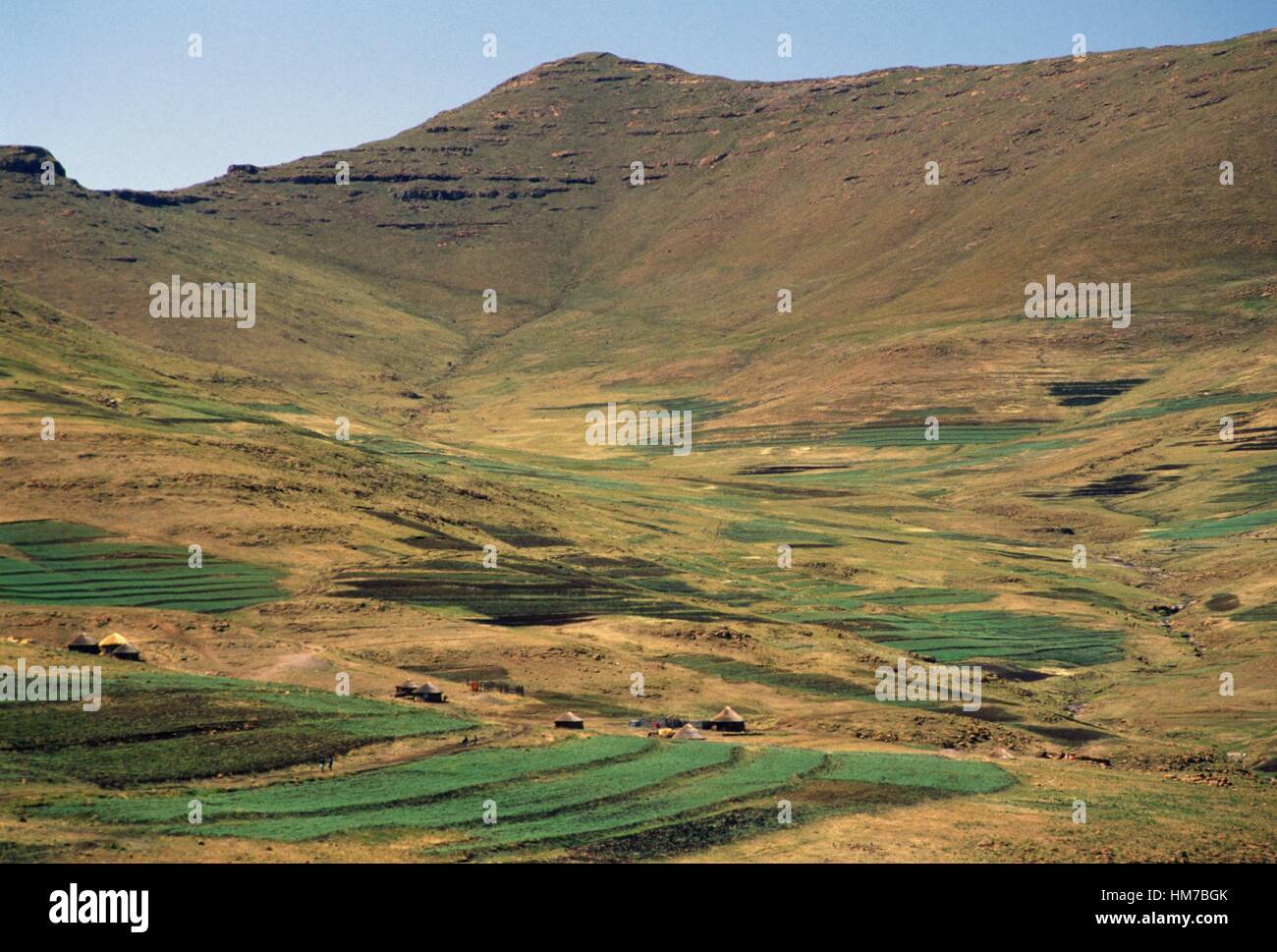 Village, Mokhotlong District, Lesotho Stock Photo - Alamy