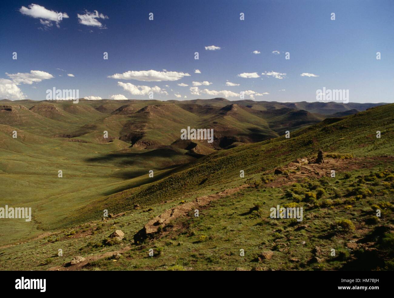 Mountain landscape, Thaba-Tseka District, Lesotho Stock Photo - Alamy