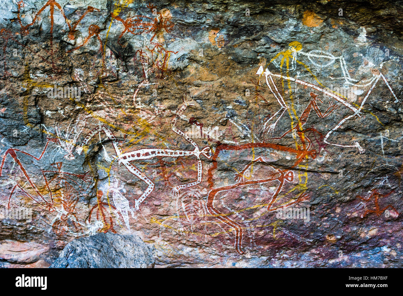 An Aboriginal rock painting art gallery featuring Mimi spirits which ...