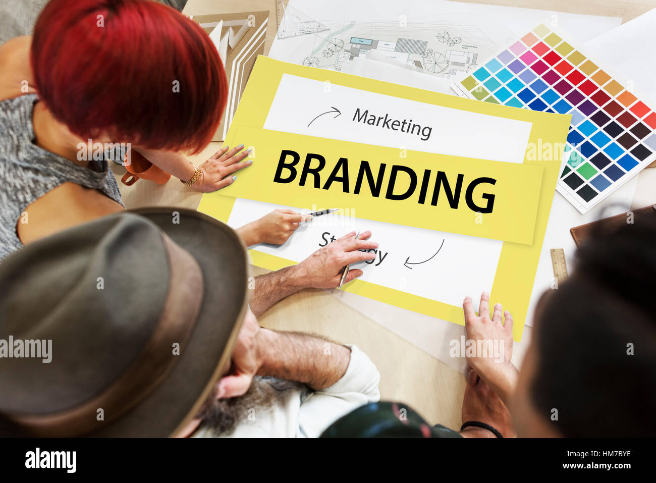 Branding Marketing Strategy Ideas Concept Stock Photo - Alamy