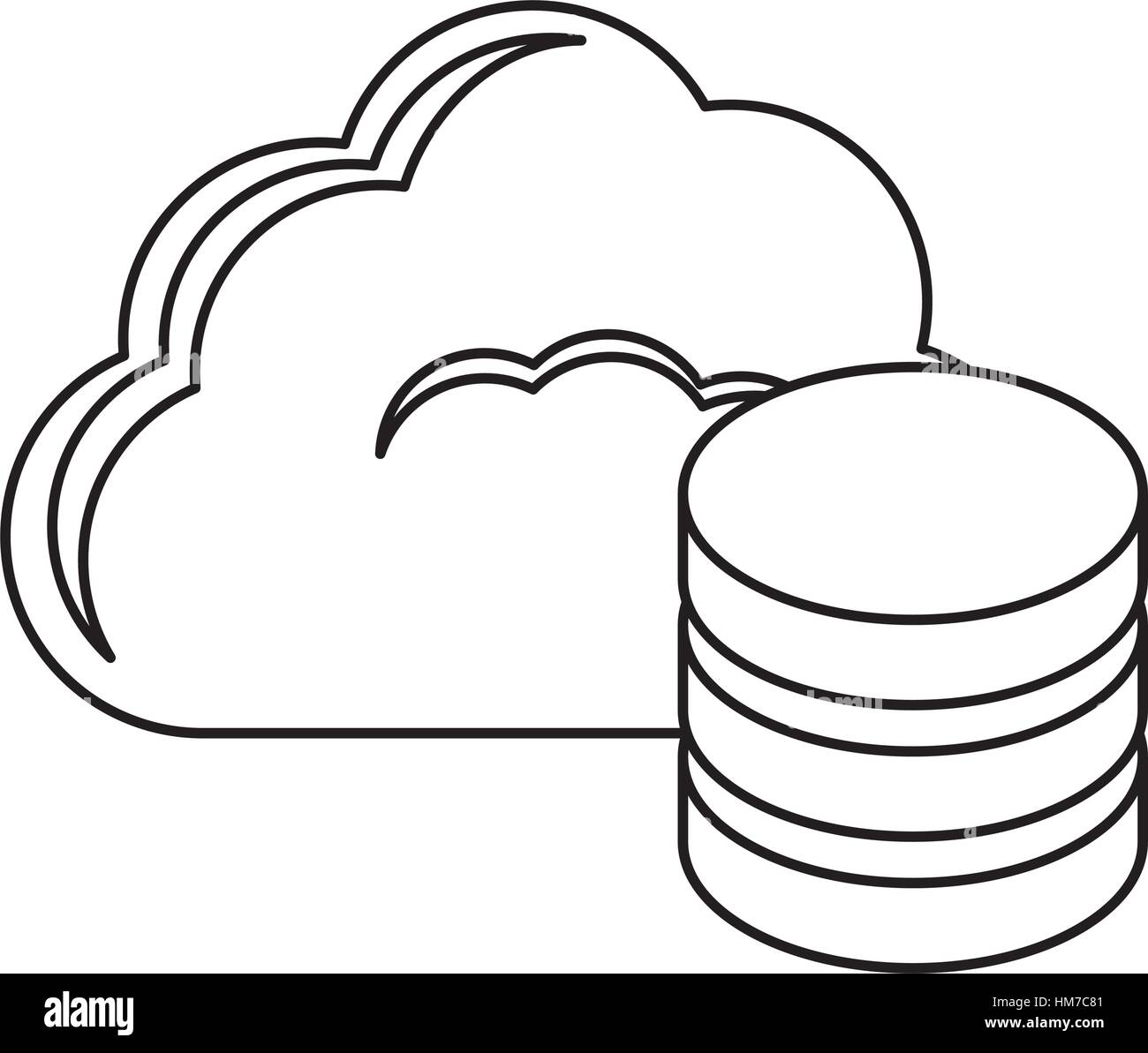 Figure Database Optimization Server Banner Icon Image Vector Illustration Stock Vector Image