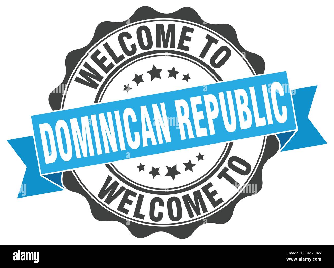 Dominican Republic round ribbon seal Stock Vector Image & Art - Alamy