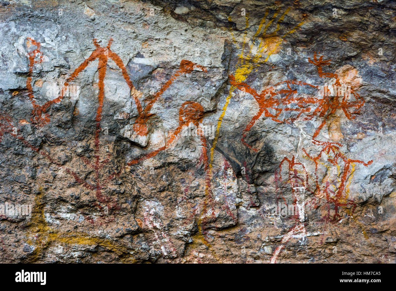 An Aboriginal rock painting art incline gallery featuring a Mimi ...