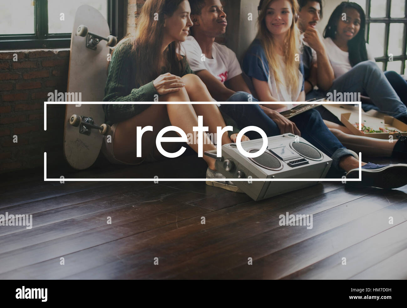 Retro Vintage Vector Graphic Concept Stock Photo - Alamy