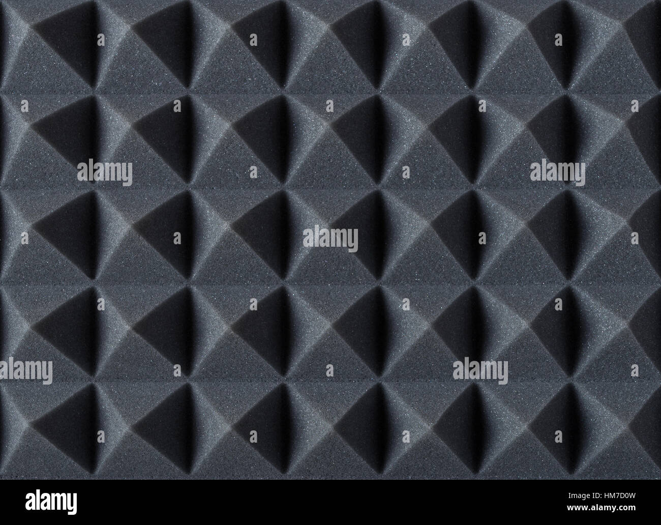 Acoustic absorbing foam for studio recording. Pyramid shape Stock Photo ...