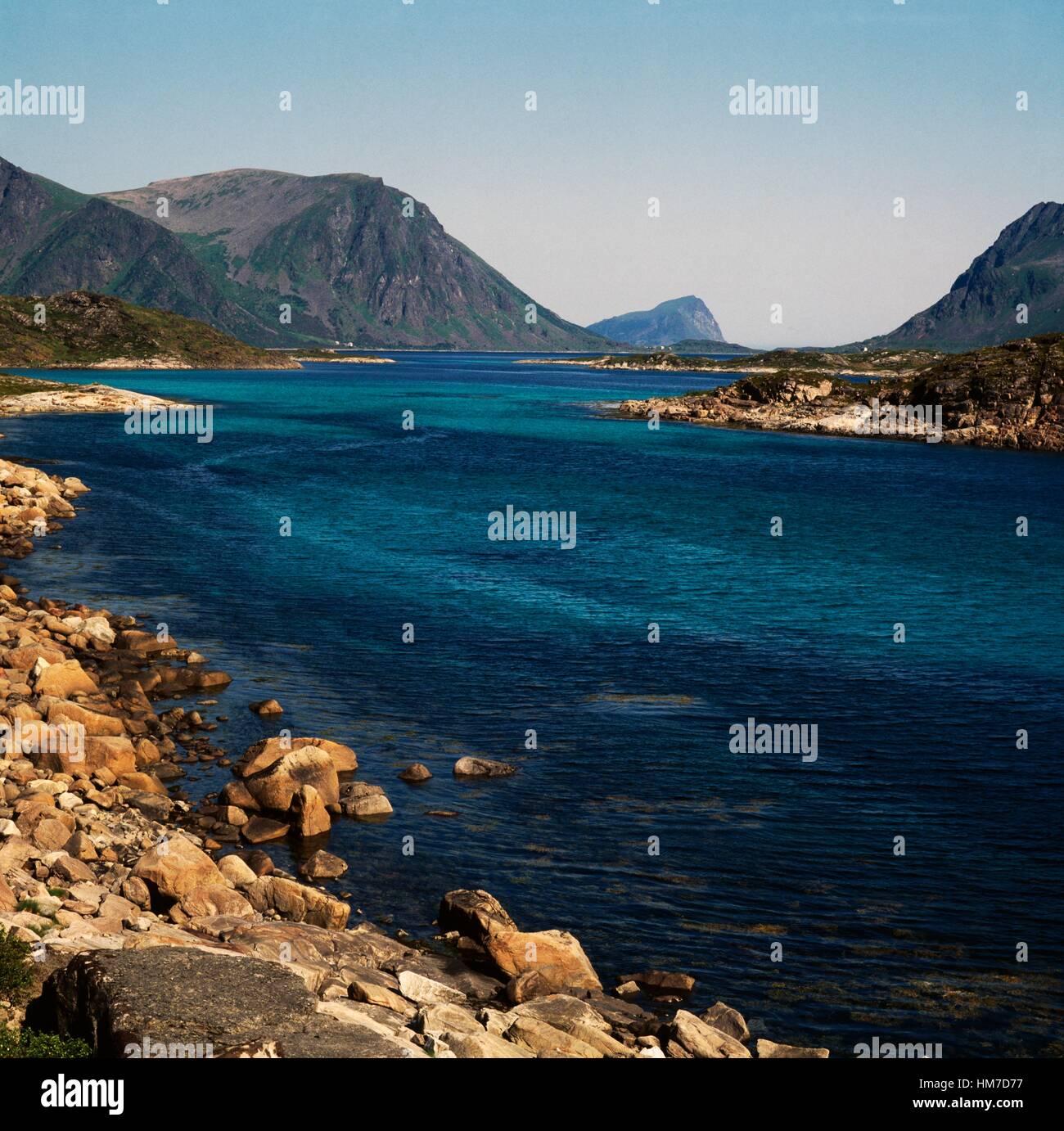 Landscape of Lofoten archipelago, Nord-Norge, Norway Stock Photo - Alamy