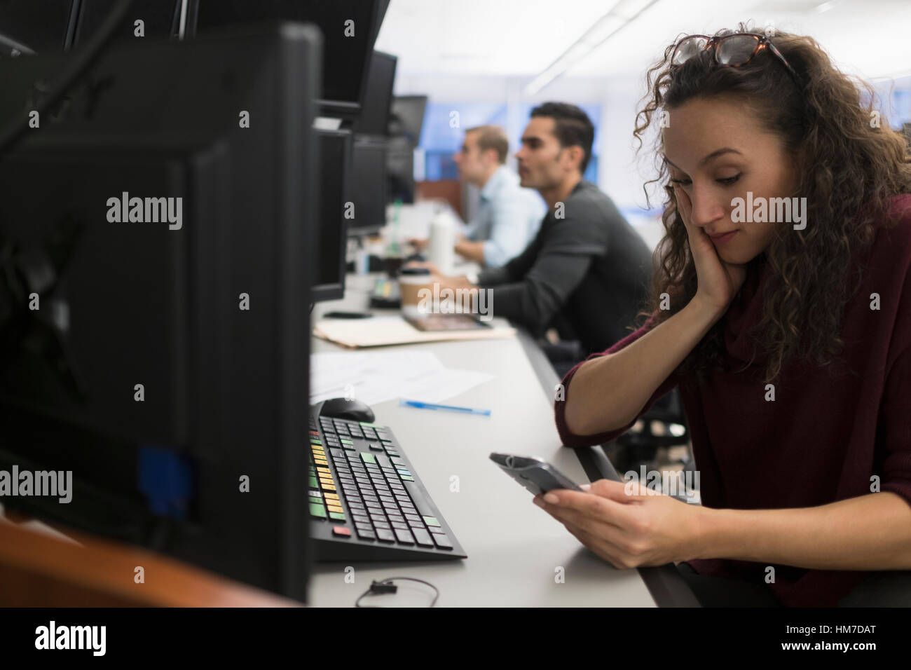 Stock Market Trader Phone Stock Photos & Stock Market Trader Phone ...