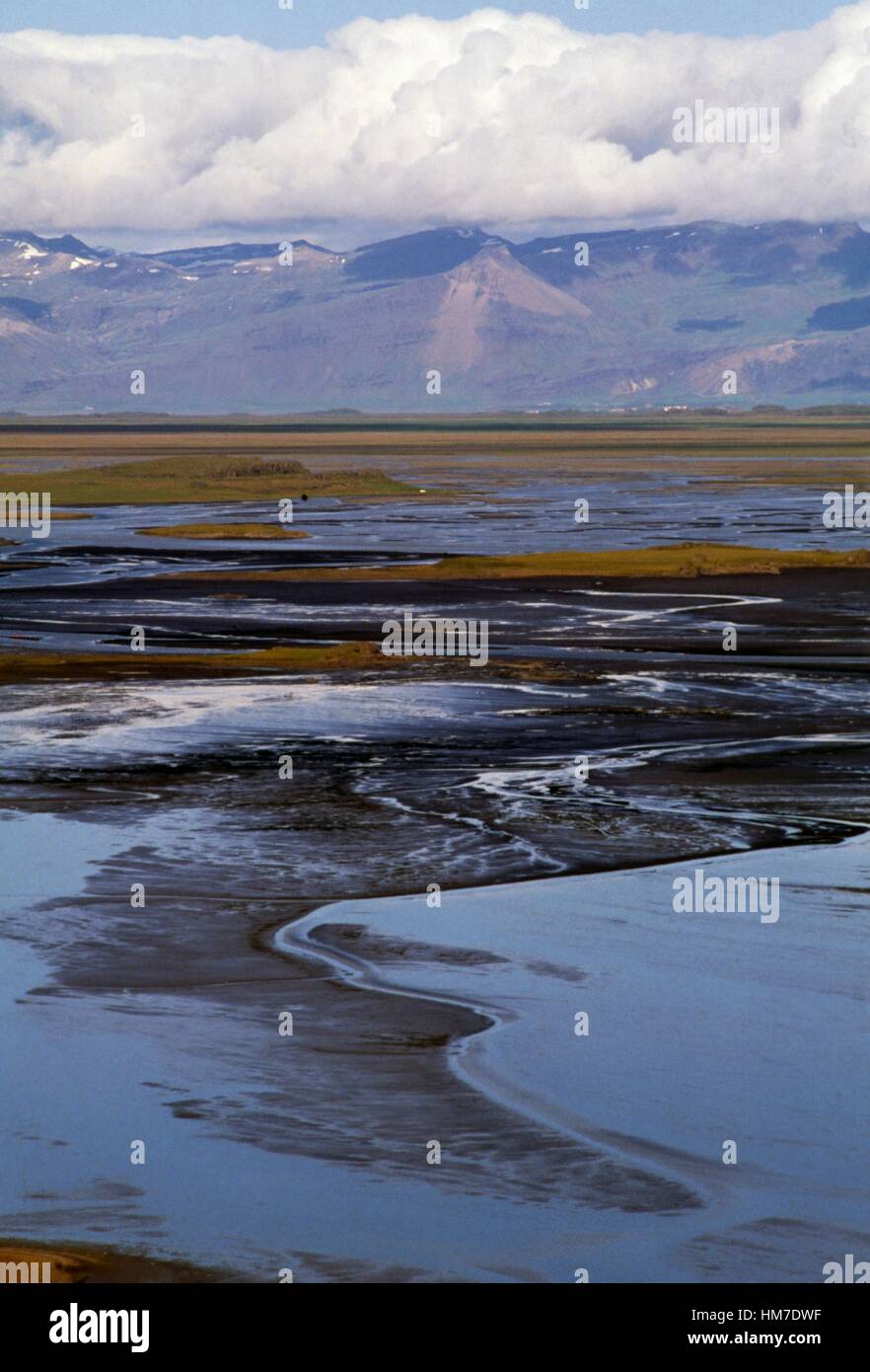 Lagoon landscape near Hofn, Iceland Stock Photo - Alamy