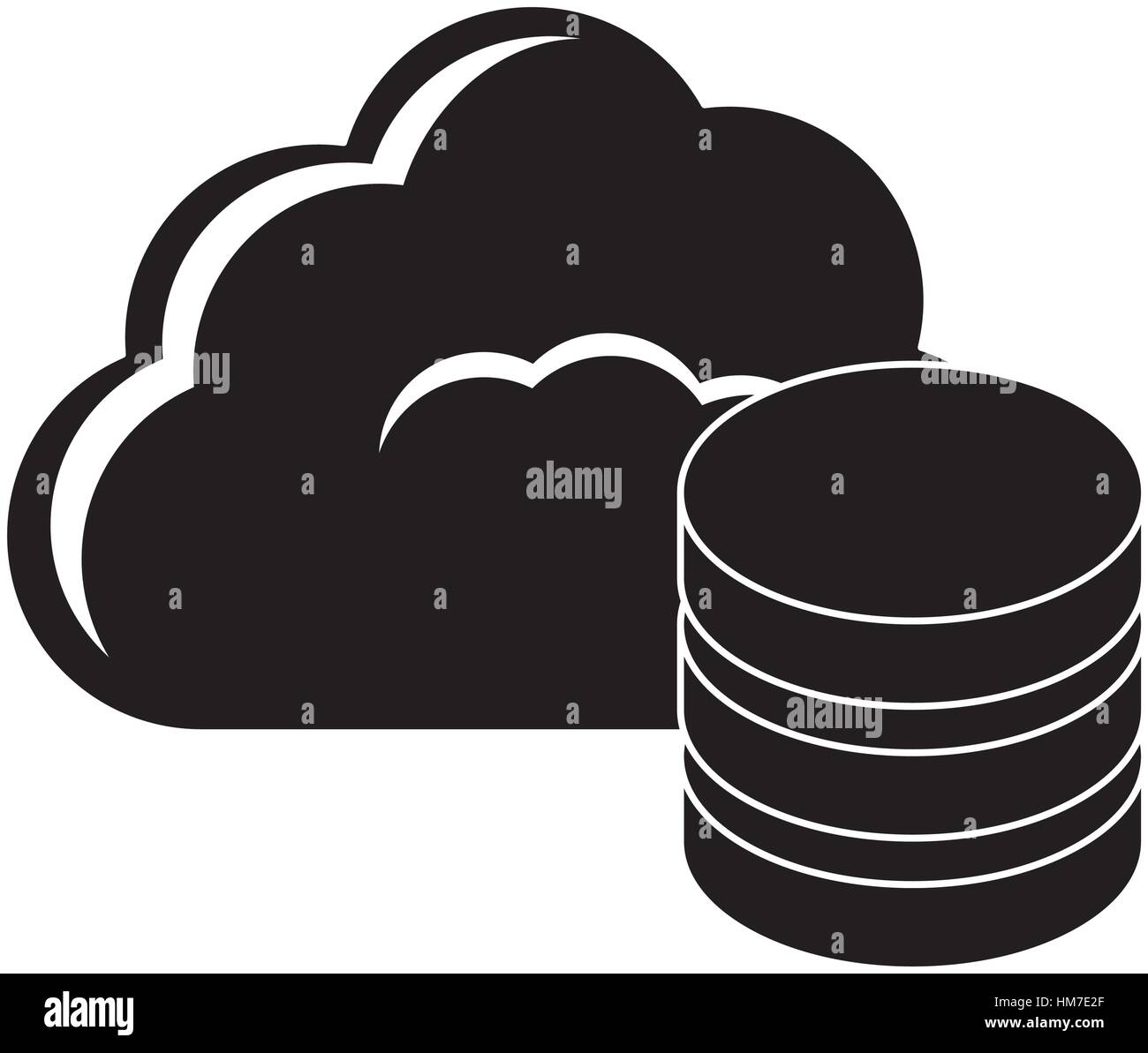 Database optimization server banner icon hi-res stock photography and ...