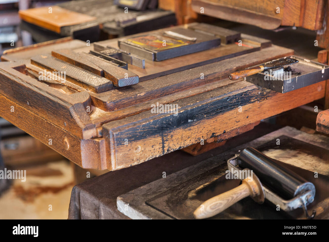 Medieval printing press hi-res stock photography and images - Alamy