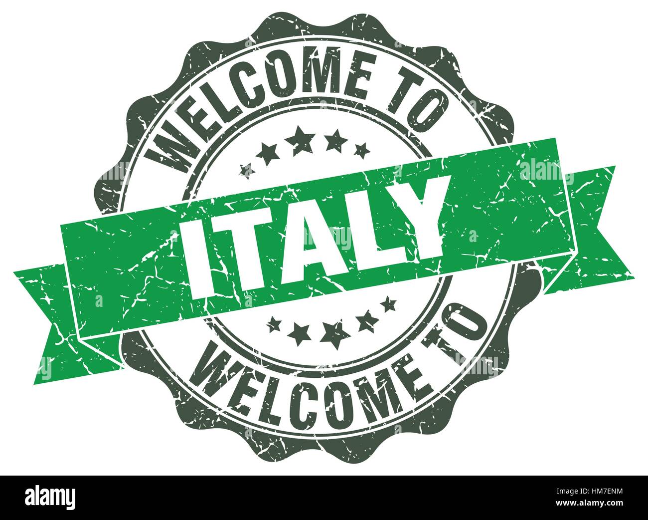 Italy round ribbon seal Stock Vector Image & Art - Alamy
