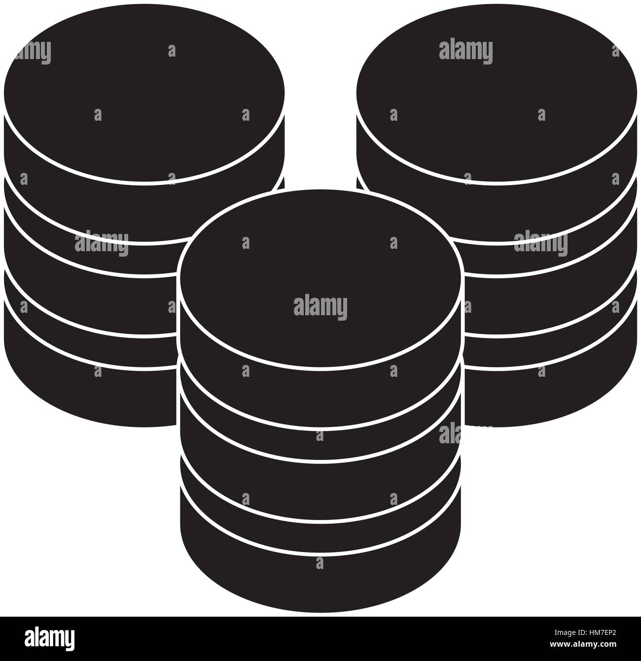 black database hosting icon image design, vector illustration Stock ...